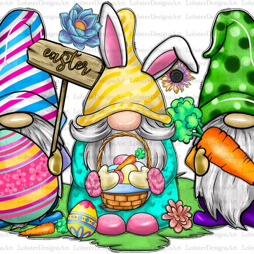 Happy Easter Png Rabbit Png Easter Life Easter Gnome - Etsy