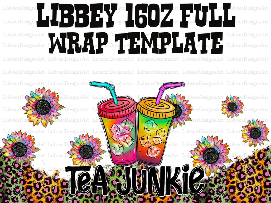 Loaded Tea Junkie Png, 16oz Libbey Cup Png, 16 Oz Libbey Glass Can ...