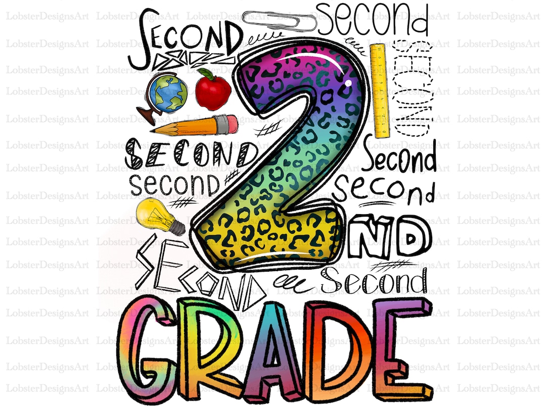 2nd Second Grade Png File, Western, 2nd Grade Png, Teacher Png, 2nd ...