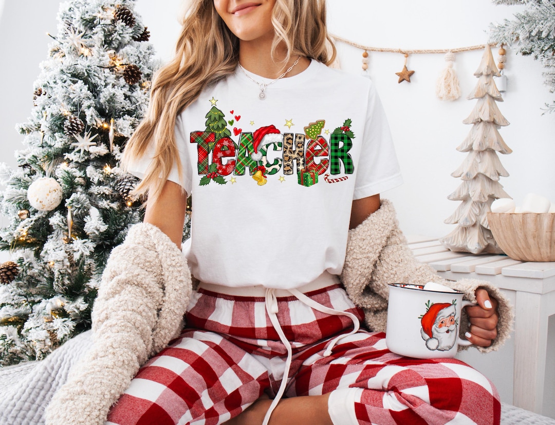 Teacher Christmas Png, Love Christmas Teacher, Teacher Christmas Png ...