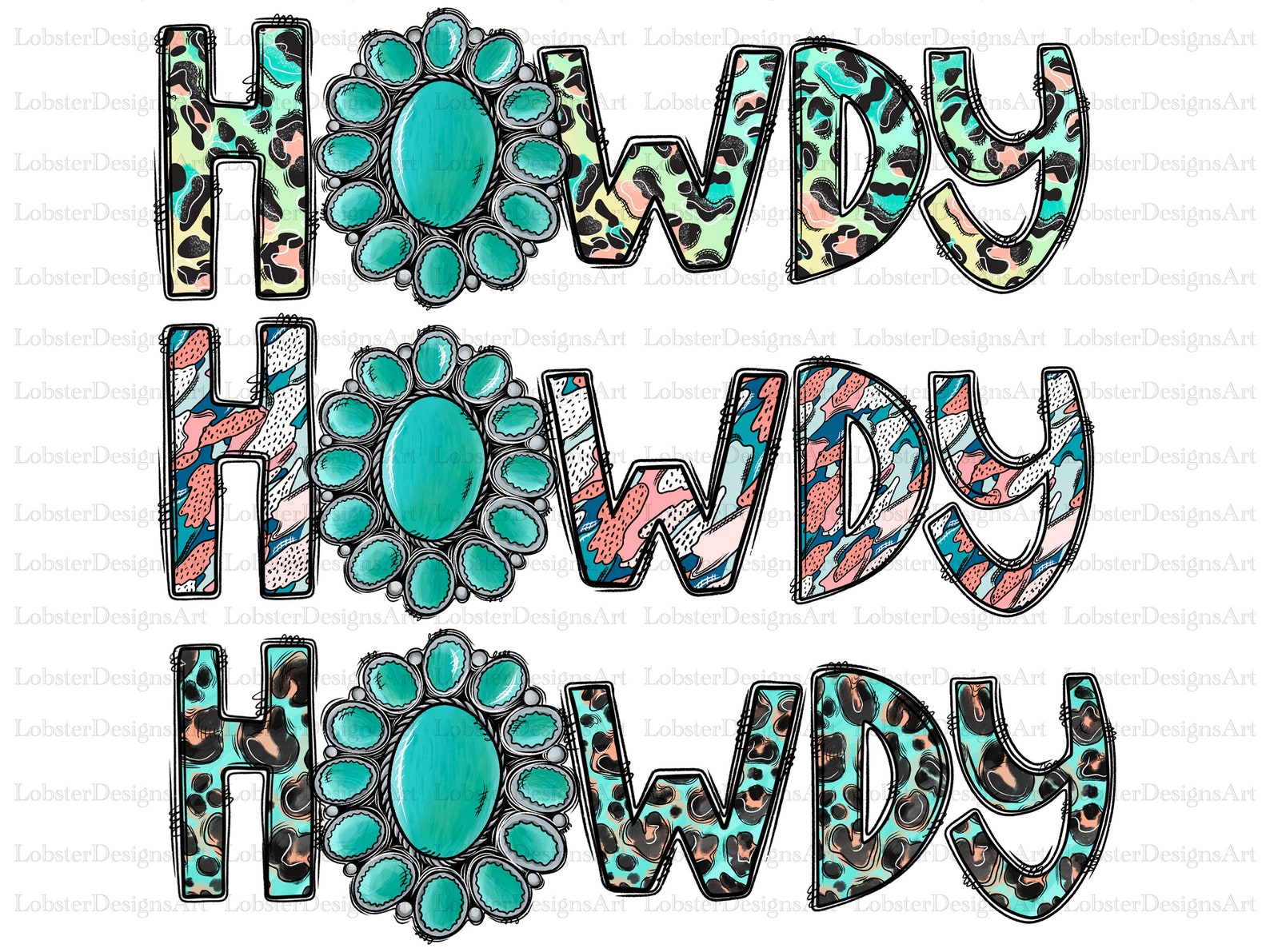 Howdy Png Western Gemstone Turquoise Howdy Howdy Howdy - Etsy