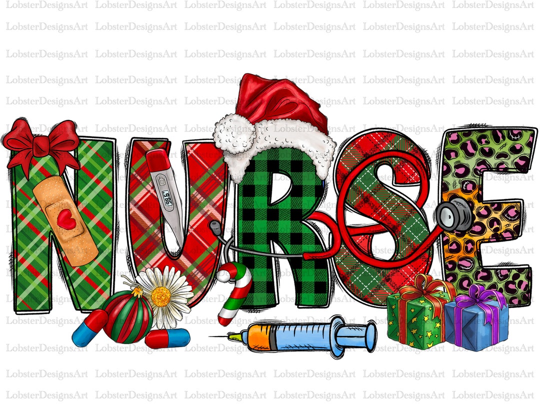 Nurse Christmas Png, Merry Christmas, Nurse Png, Nurse Design ...