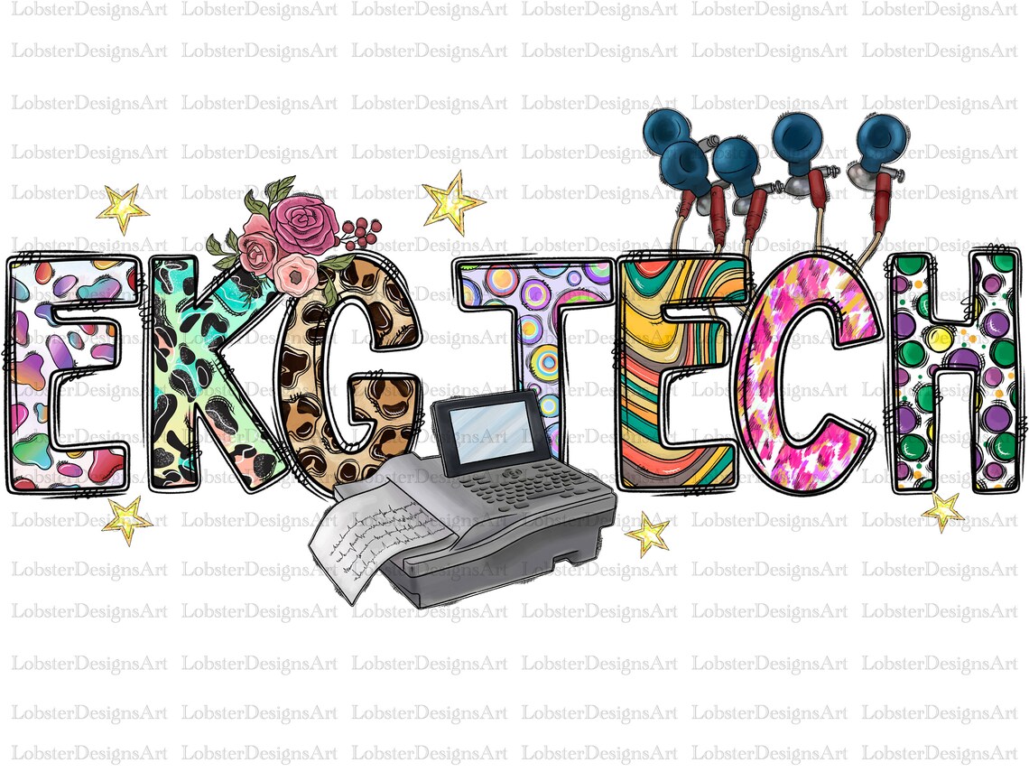 EKG Tech Png Sublimation Design Nurse Png EKG - Etsy