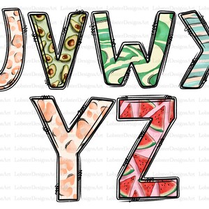 Summer Alphabet Png, Font Letters, Western Alphabet, Summer Design ...