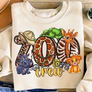 Zoo Crew PNG, Digital Download, Sublimation, Kids, Giraffe, Animal Png ...