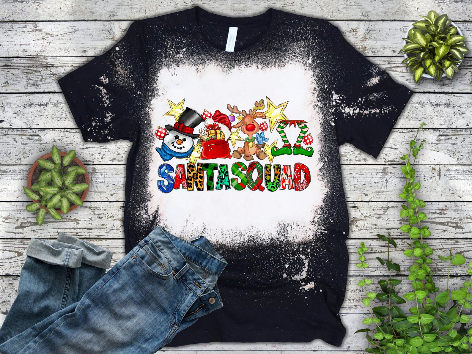 Santa Squad Pngchristmas Squad Pngmerry Christmas Pngsquad - Etsy