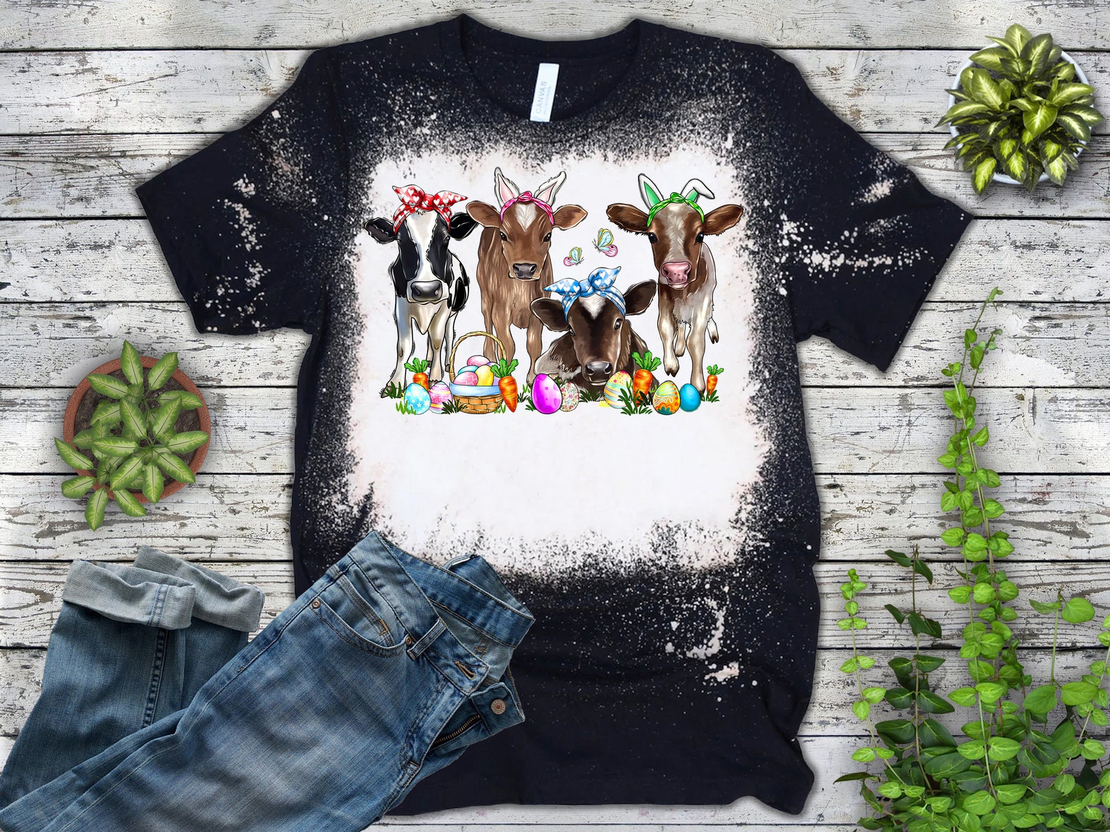 Happy Easter Cows Png, Sublimation Design Download, Easter Day Png ...