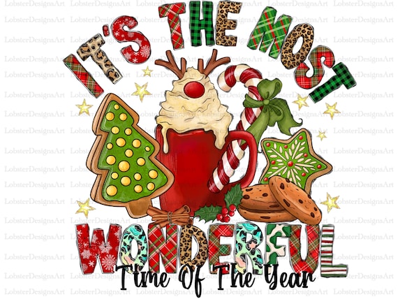 It's the Most Wonderful Time of the Year Png Merry - Etsy
