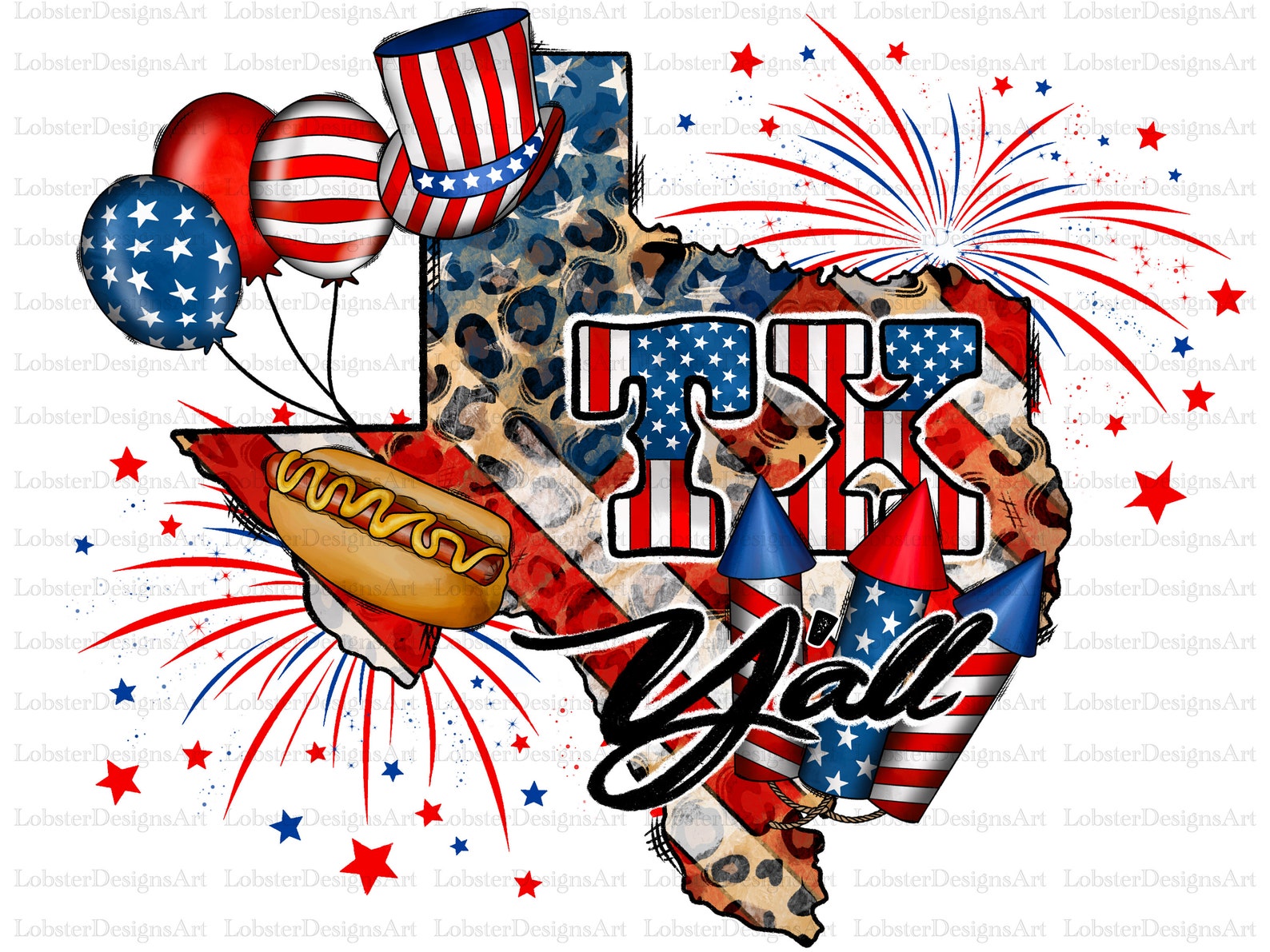 Texas TX American Flag PNG Sublimation Design, US Flag, United States ...