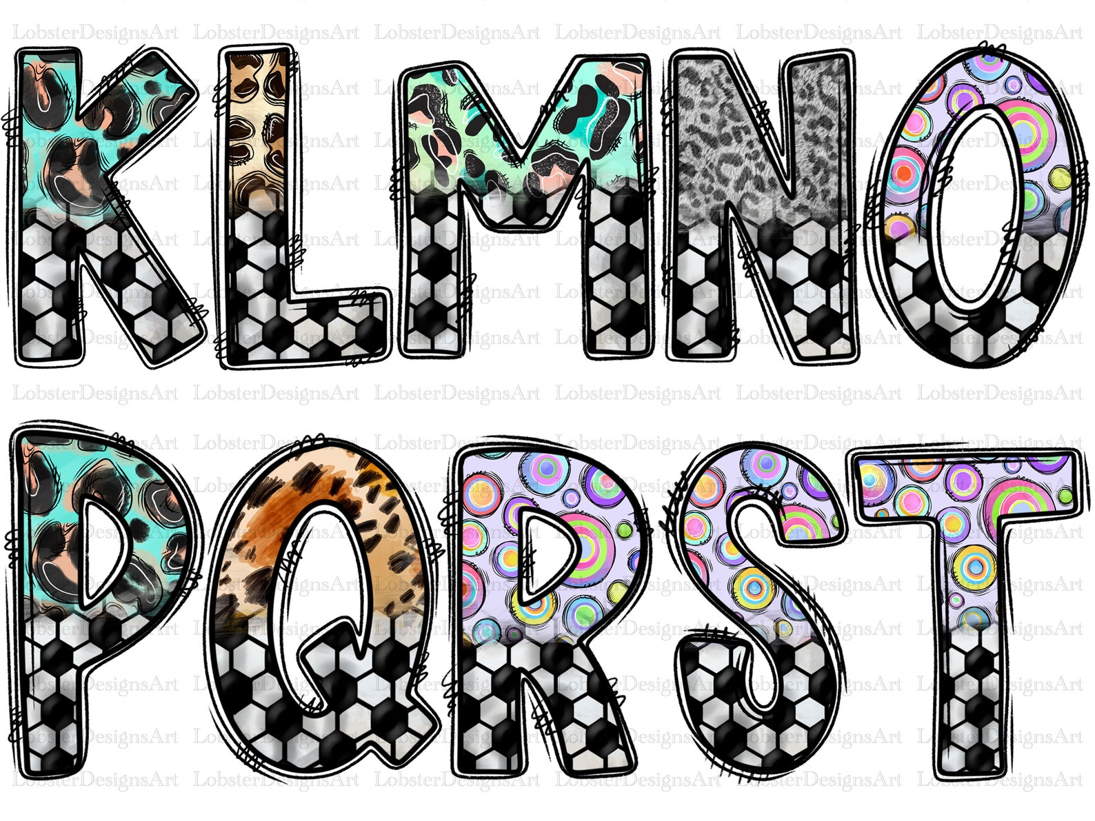 Soccer Alphabet Png Font Letters Western Alphabet Soccer - Etsy