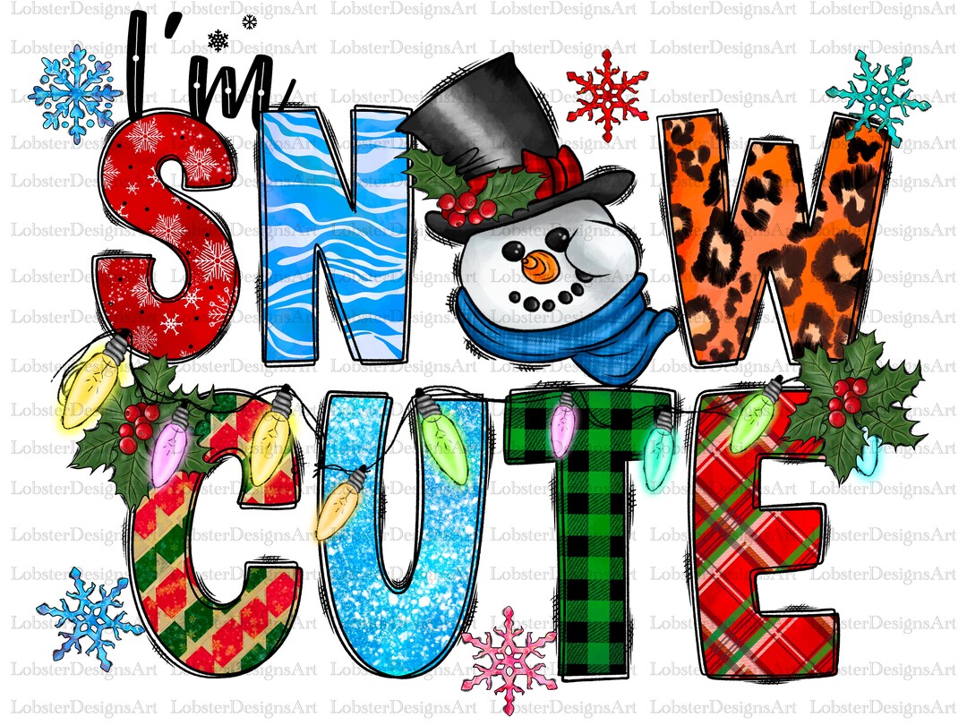 I Am Snow Cute Png, Merry Christmas Png, Snow Png, Snowman Png, Western ...