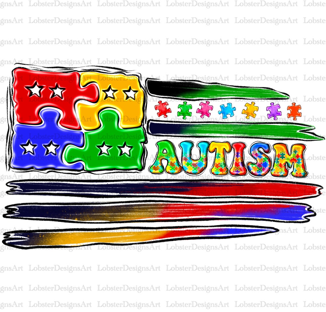 Autism Flag Png, Autism Png Sublimation Design Download, Autism ...