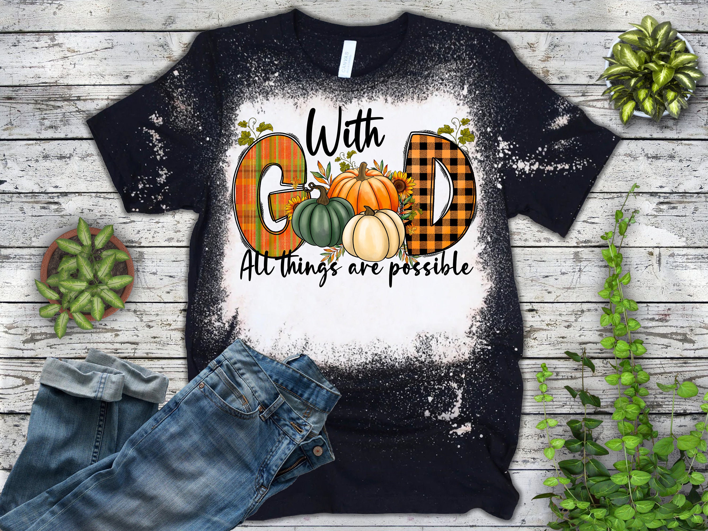 With God All Things Are Possible Fall Pumpkins Download - Etsy