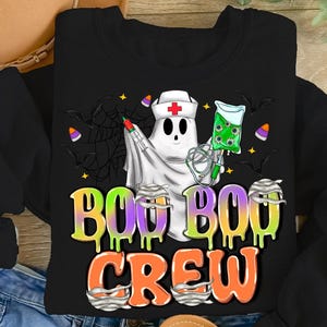 Boo Boo Crew PNG File, Ghost Nurse Png, Funny Nurse Png, Cute Ghost Png ...