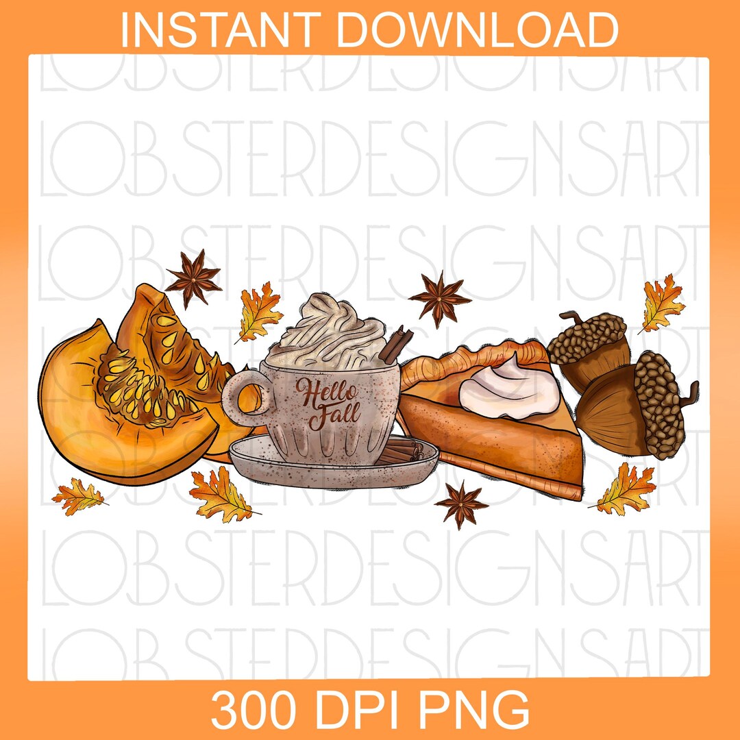 Hello Fall Png Sublimation Design, Fall Pumpkin Png,western Fall Png ...