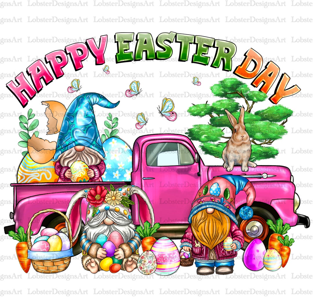 The Hunt is on Easter Truck Png Sublimation Design Download, Happy ...