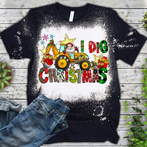 I Dig Christmas Png, Christmas Png, Merry Christmas, Backhoe Loader ...