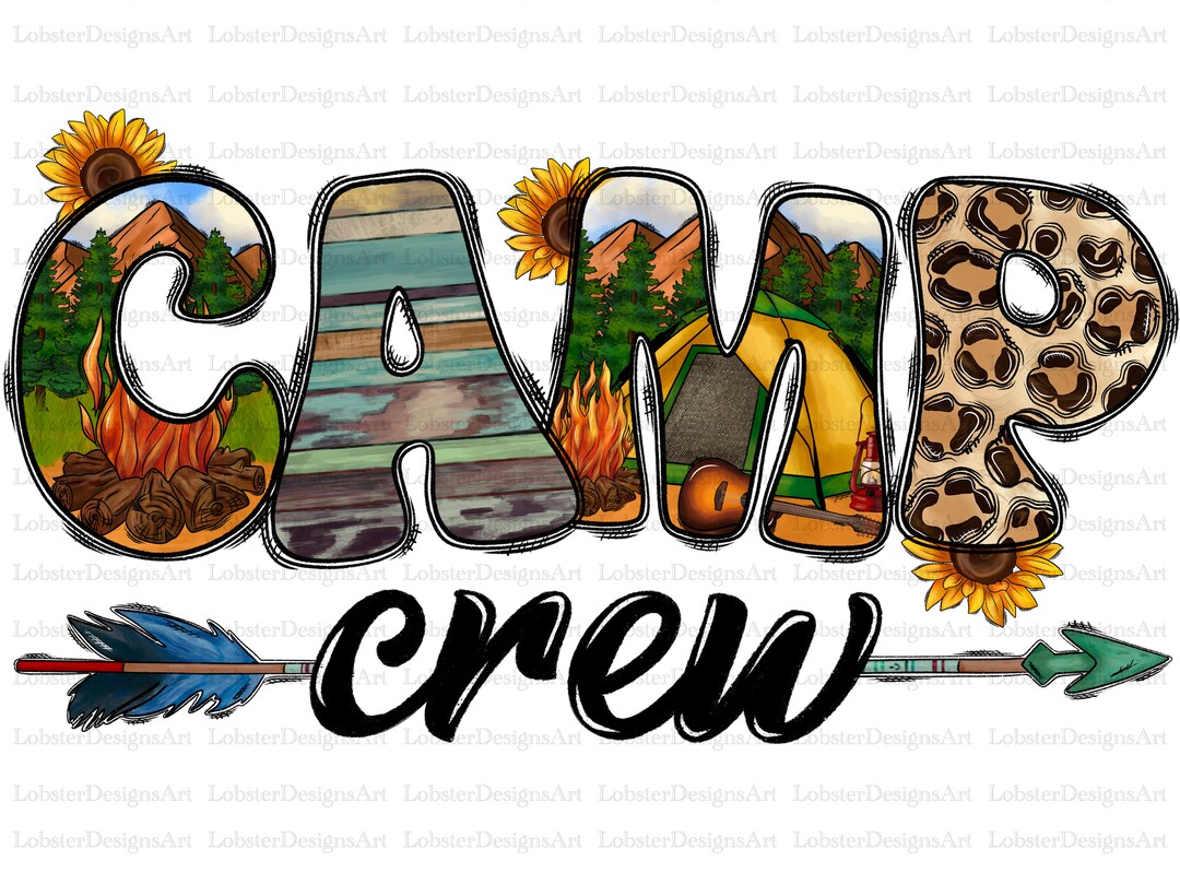 Camp Crew PNG, Camping Png, Camp PNG, Arrow Png, Crew Png, Western ...
