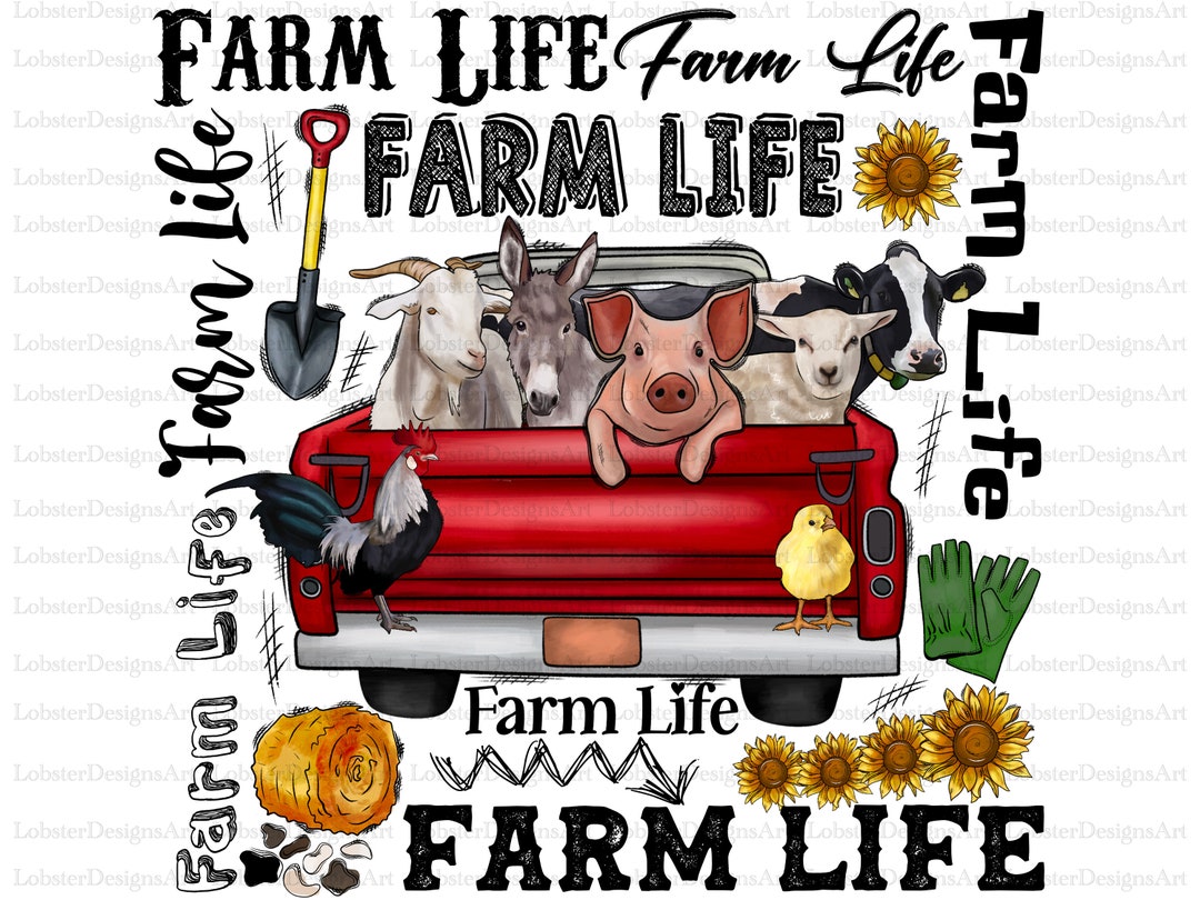 Farm Life Sublimation PNG, Farm Life Truck Digital Downloads, Farm Png ...