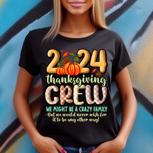 2024 Thanksgiving Crew Png, Thanksgiving Crew Png, Family Thanksgiving ...