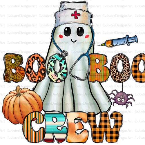 Boo Boo Crew Png Pumpkin Png Happy Halloween Png Spooky - Etsy