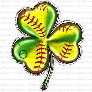 St. Patrick's Day Clover With Softball Png, St. Patrick's Day Png ...