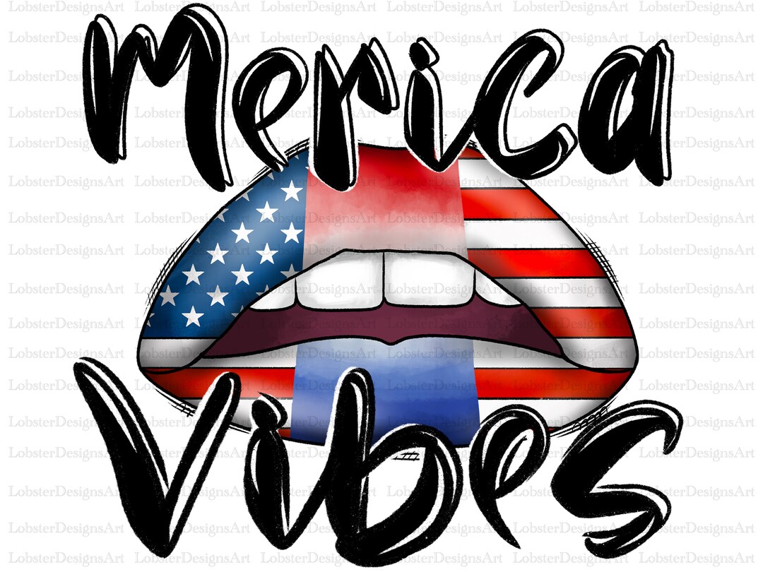 Merica Vibes Lips Png, America PNG, Lips Png, Racing Png, America Png ...