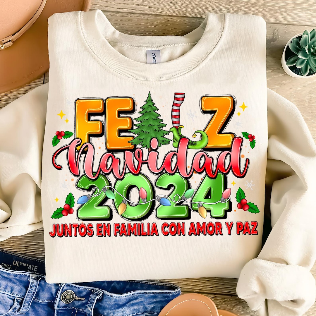 Spanish Christmas Png, Feliz Navidad 2024 PNG, Spanish Png, Navidad Png ...