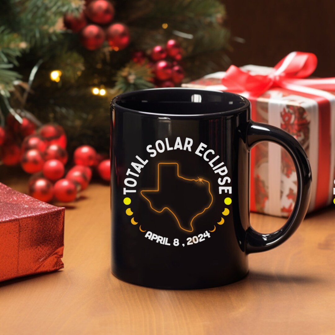 Solar Eclipse Mug, 2024 Total Solar Eclipse Mug Solar System Mug, Total ...