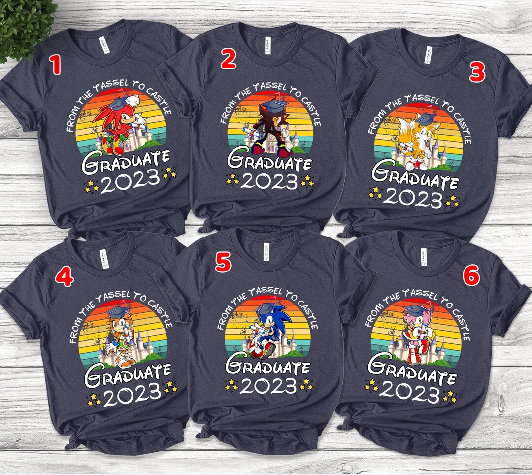 Sonic the Hedgehog Graduation Shirt/senior 2024 Shirt/from the Tassel ...