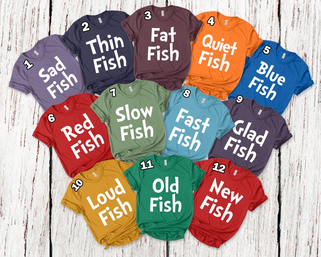 One Fish Two Fish Red Fish Blue Fish Shirt, Teacher Daycare Cosplay ...