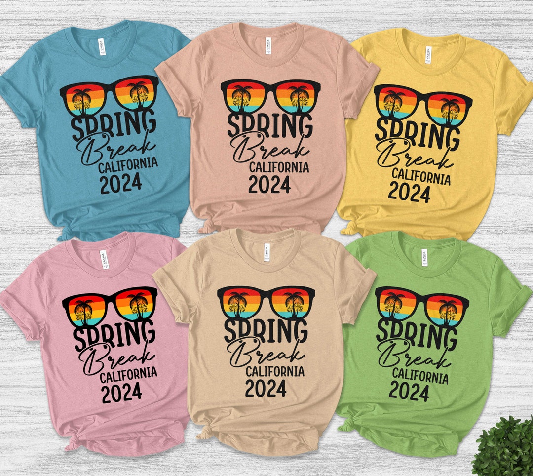 Spring Break 2024 Custom Family Beach Vacation Shirt, Family Friends ...