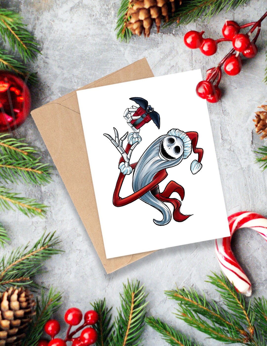 Nightmare Before Christmas Greeting Card - Etsy