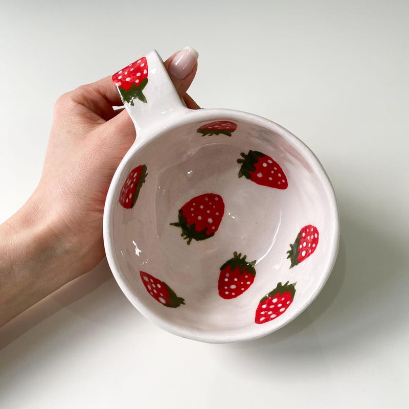 Ceramic Strawberry - Etsy