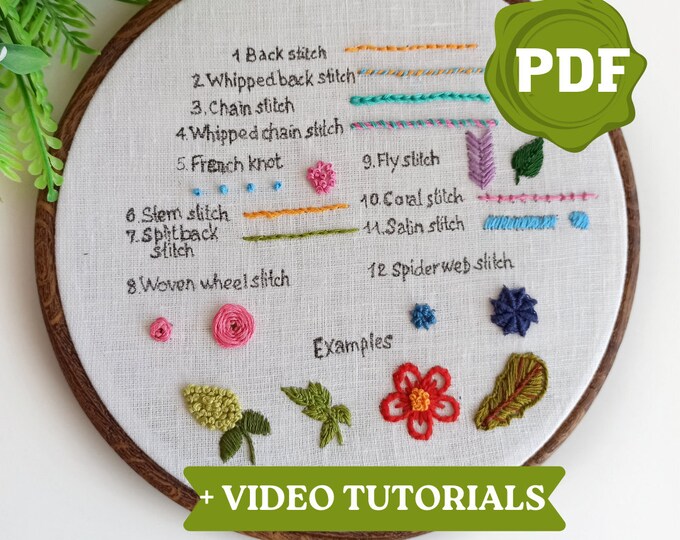 Embroidery Guide for Beginners, Beginner Embroidery, Flower Embroidery ...
