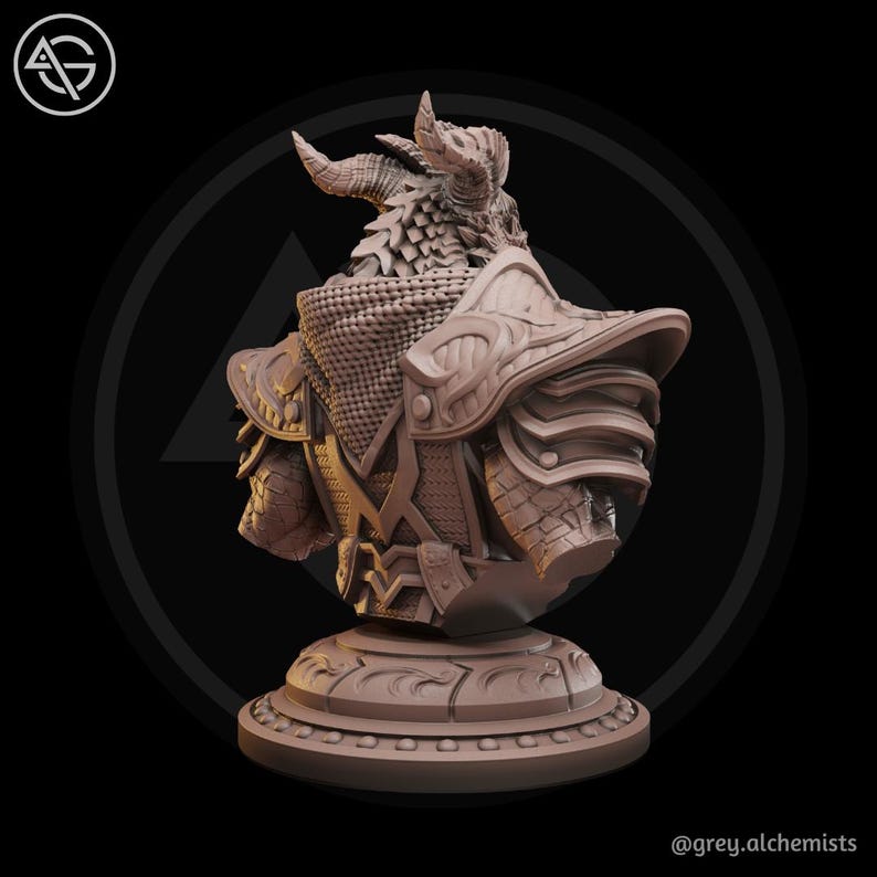 Dungeons and Dragons, DND TTRPG, Wargaming - Dralag Bust - Dragonborn ...