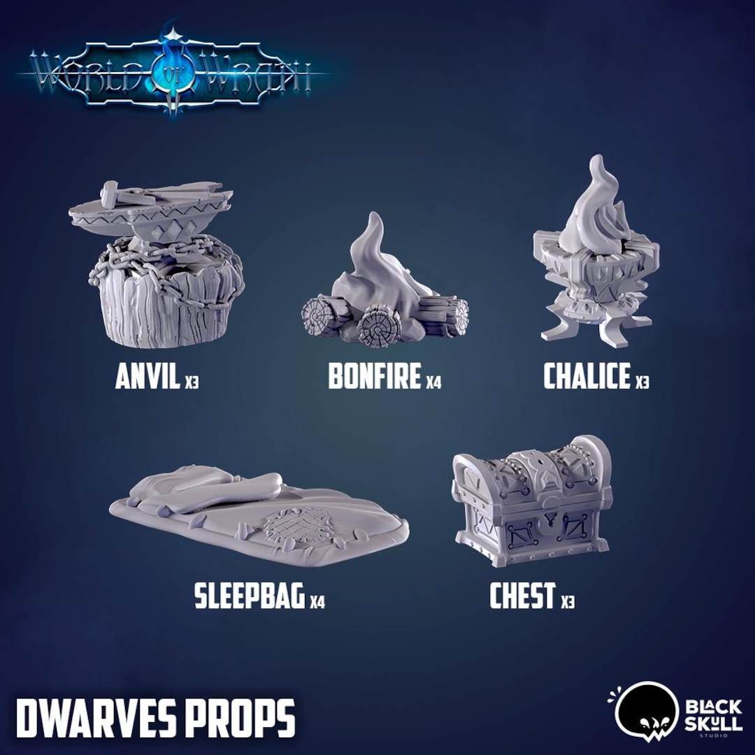 Dungeons and Dragons, DND TTRPG, Wargaming - Dwarf Props, Anvil ...