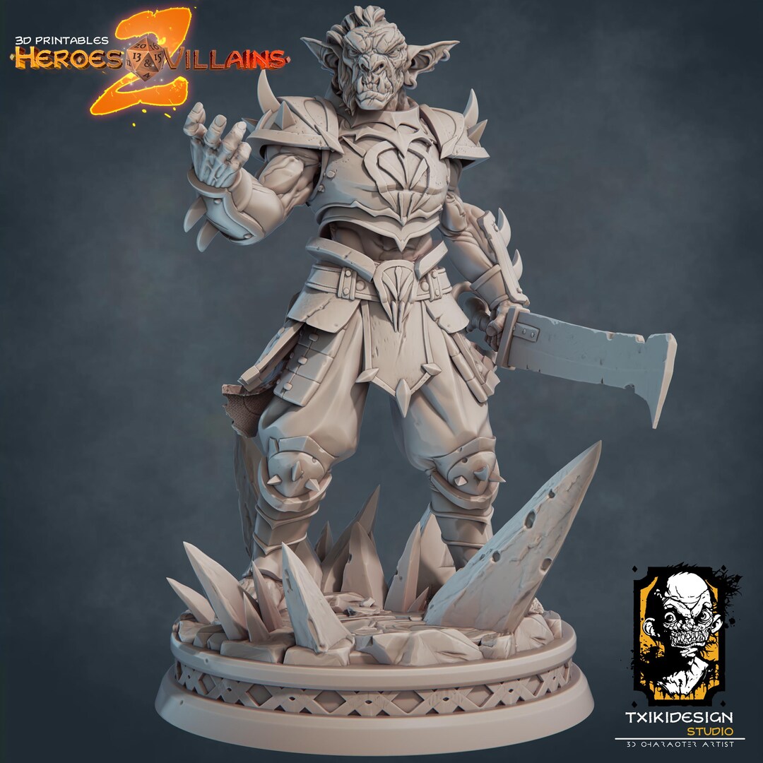 Dungeons and Dragons Playable Character Male Hobgoblin Ugnhel Fighter ...