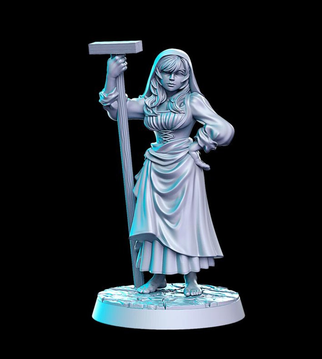 Dungeons and Dragons, DND TTRPG, Wargaming - Character - Female Human ...