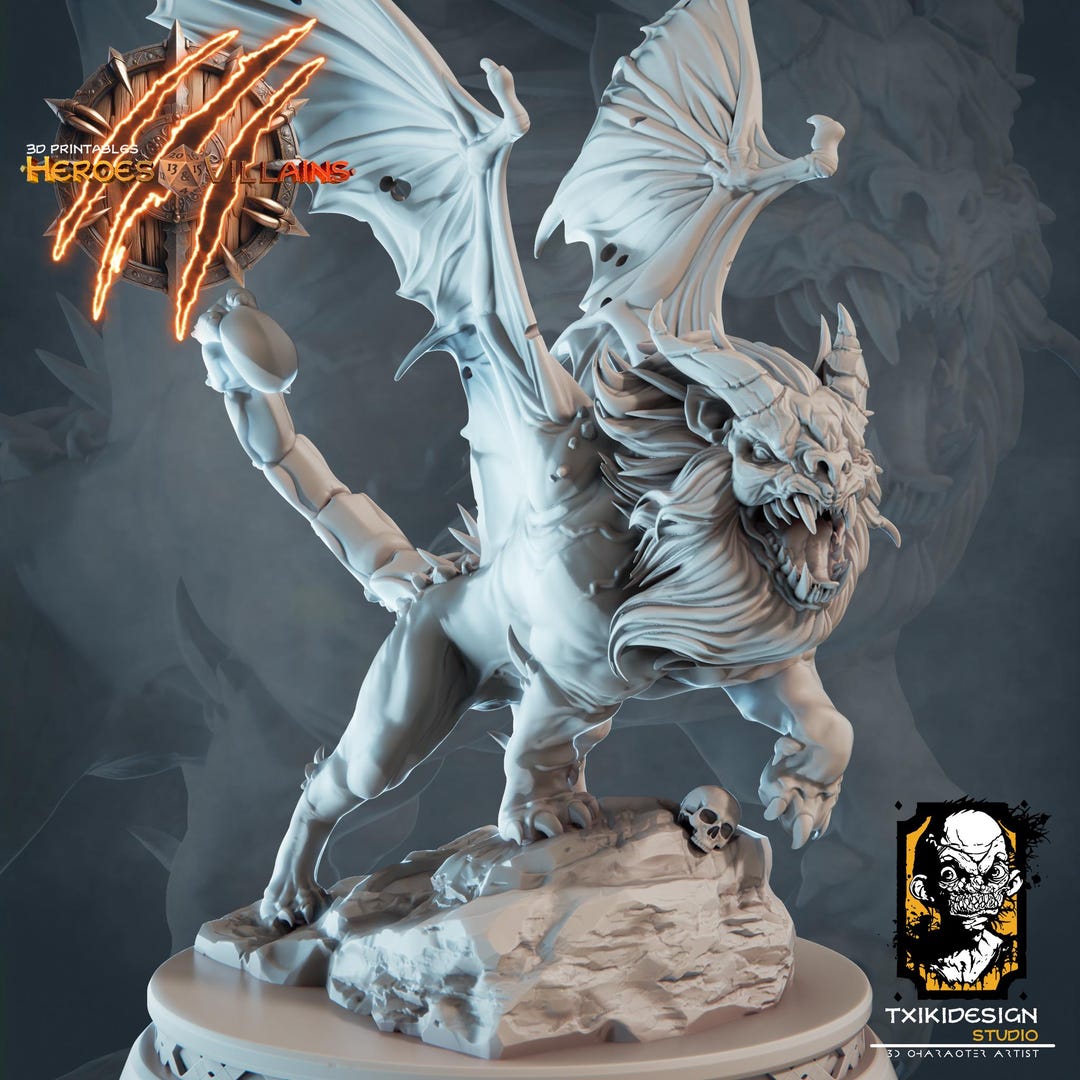 Dungeons and Dragons, DND TTRPG, Wargaming - 76mm Tall - Large ...