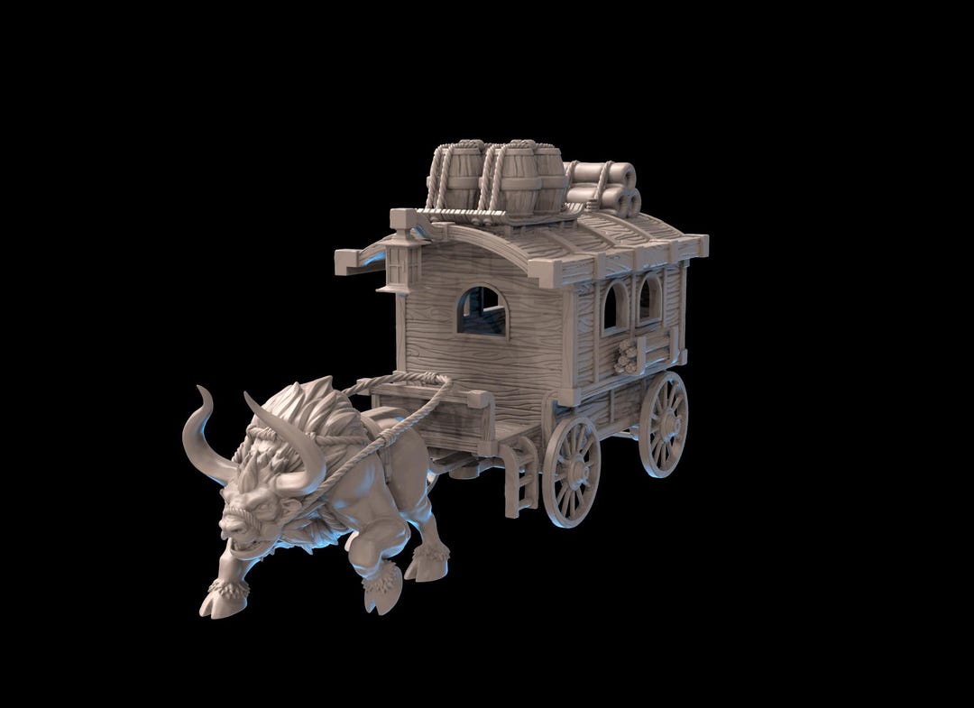 Dungeons & Dragons DND, RPG, Wargaming - Scenery, Terrain - Travelers Wagon - Etsy