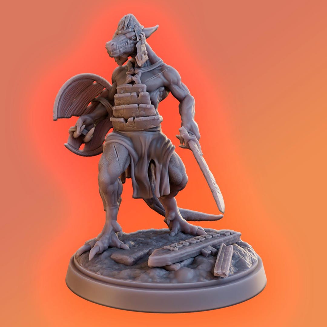 Dungeons & Dragons Playable Character Kobold Warrior, Barbarian ...