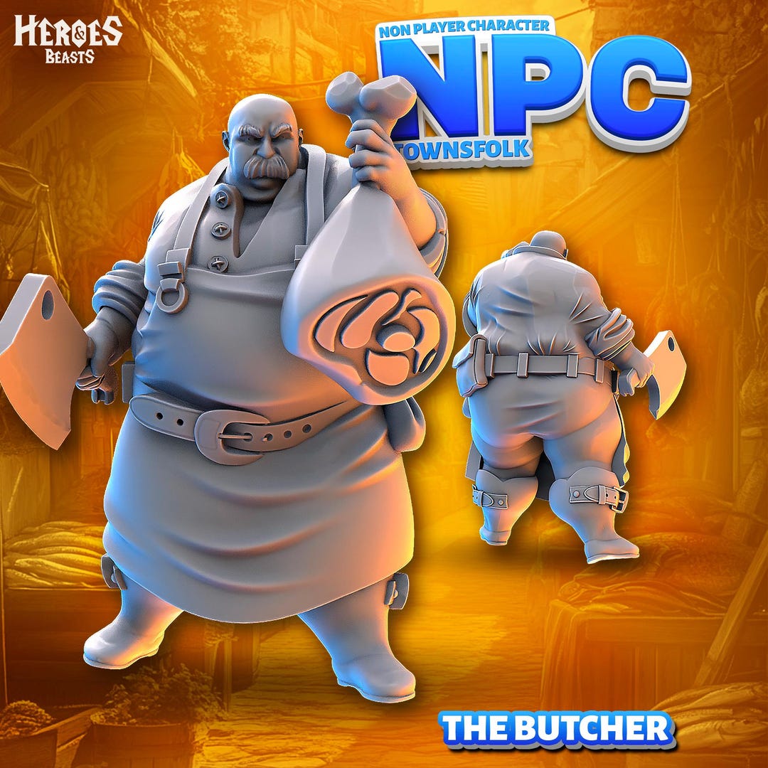 Dungeons and Dragons, DND TTRPG, Wargaming - NPC Character - Male Human ...
