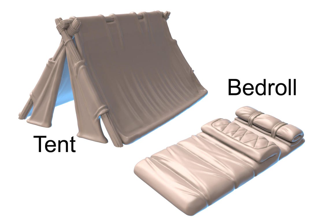 Dungeons and Dragons, DND TTRPG, Wargaming - Campsite Scenery, Terrain ...