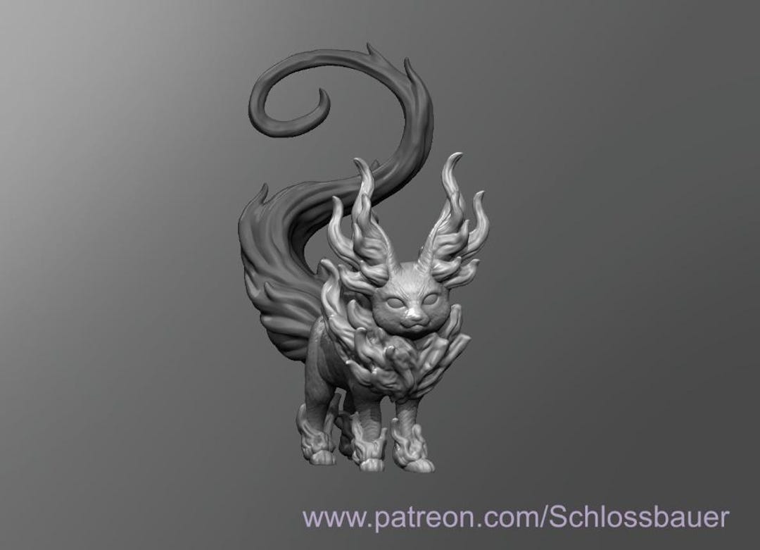 Dungeons and Dragons, DND TTRPG, Wargaming - Small Fire Elemental ...
