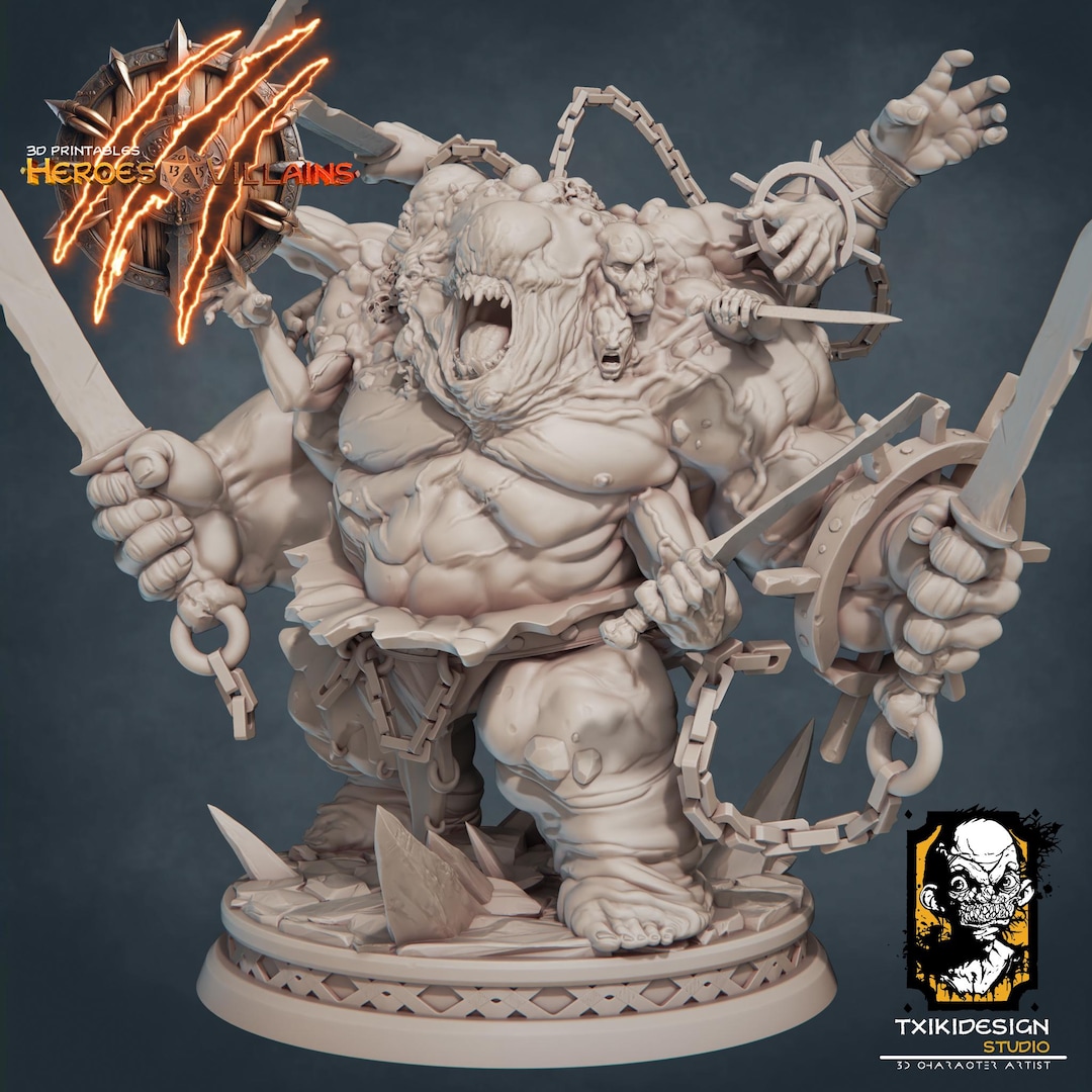 Dungeons & Dragons HD Resin Print - Huge, Giant - Hecatoncheire ...