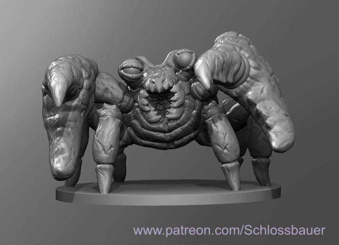 Dungeons and Dragons, DND TTRPG, Wargaming - Giant Crab - Clawgrip - Etsy