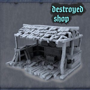 Medieval Architecture -market Town - Stalls / Shops - 28mm or 32mm ...