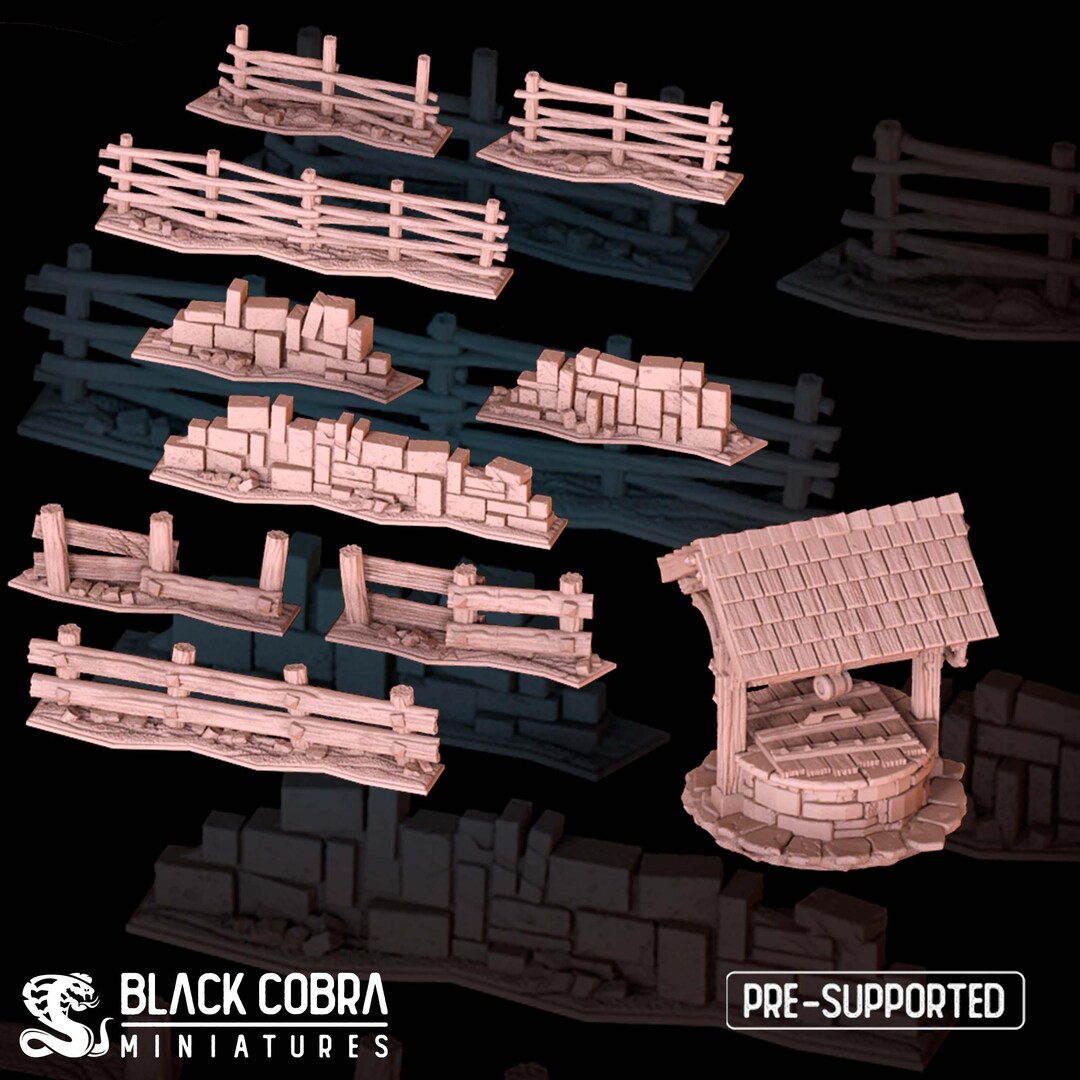 Dungeons and Dragons, DND TTRPG, Wargaming - Stone, Wood, Fences or ...