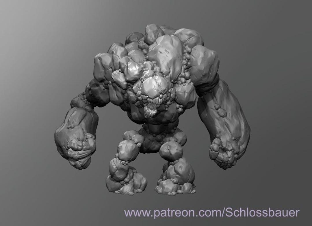 Dungeons and Dragons, DND TTRPG, Wargaming - Medium Earth Elemental ...